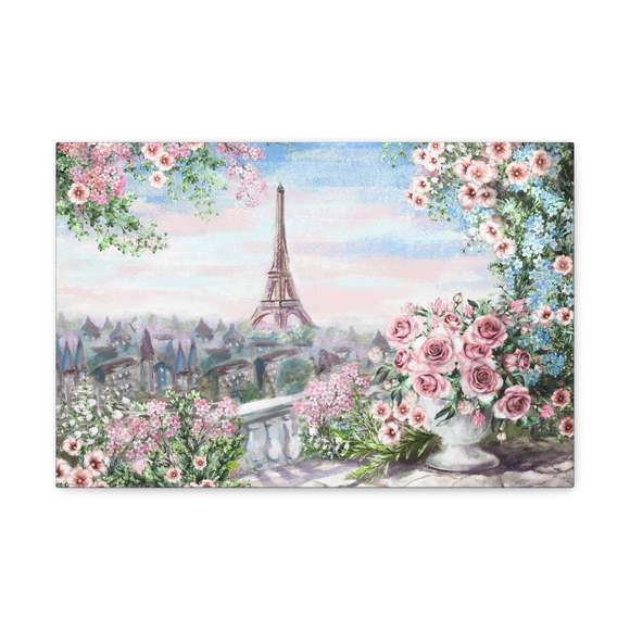 Express Your Love Gifts | Art | Paris Roses Pink Eiffel Tower France ...